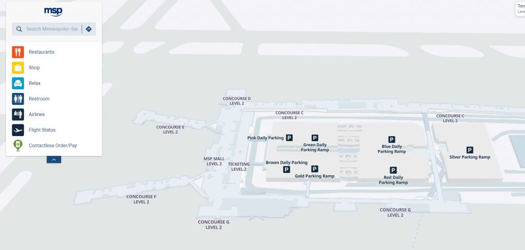 Terminal 1 at the Minneapolis-Saint Paul International Airport MSP