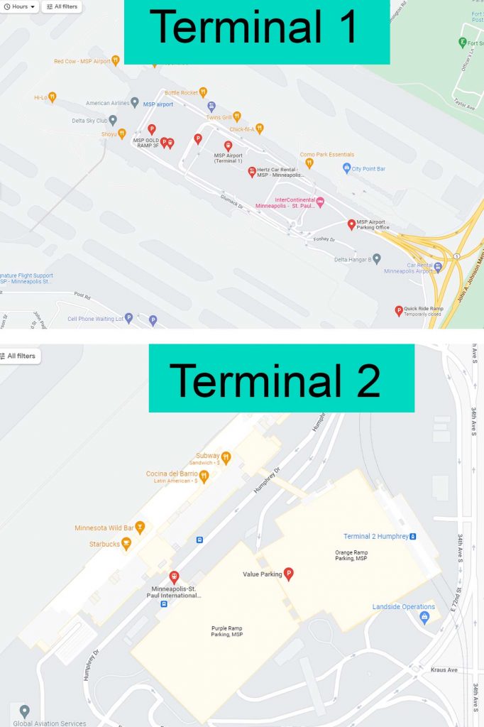 Parking at the Minneapolis-Saint Paul International Airport MSP