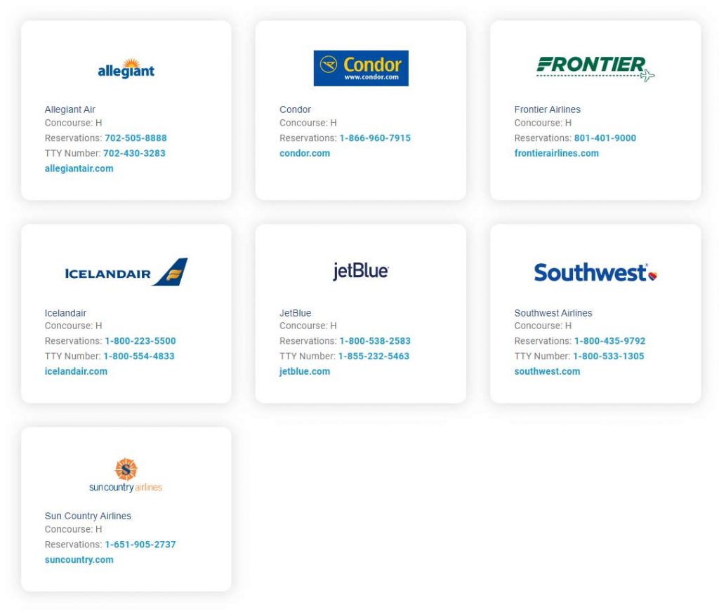 Airlines at Minneapolis-Saint Paul International Airport MSP