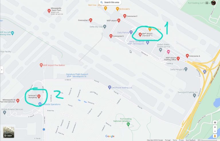 Terminals at the Minneapolis-Saint Paul International Airport MSP